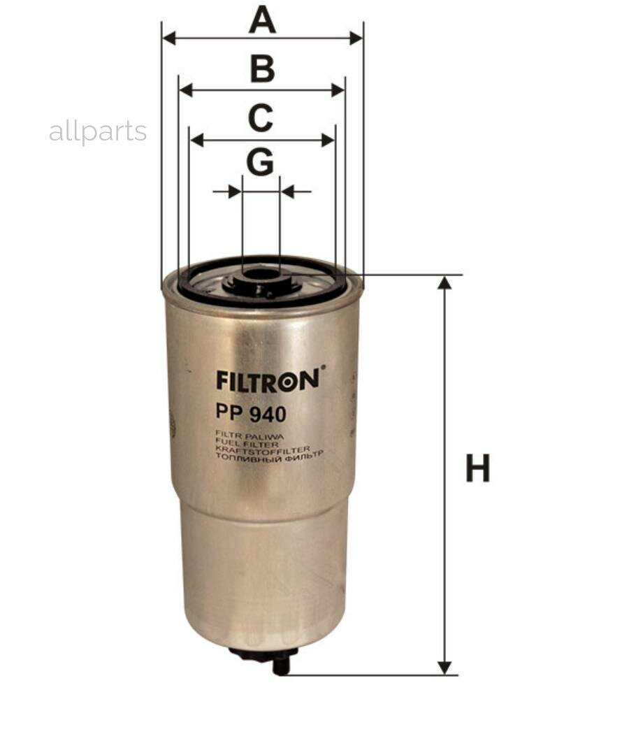 FILTRON 'PP940 Фильтр топливный KC47