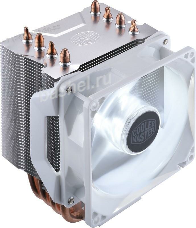 Вентилятор для процессоров Cooler Master RR-H41W-20PW- R1 (White white LED, fans: 1x92mm/34.1CFM/29dBA/2000rpm, 1700/120
