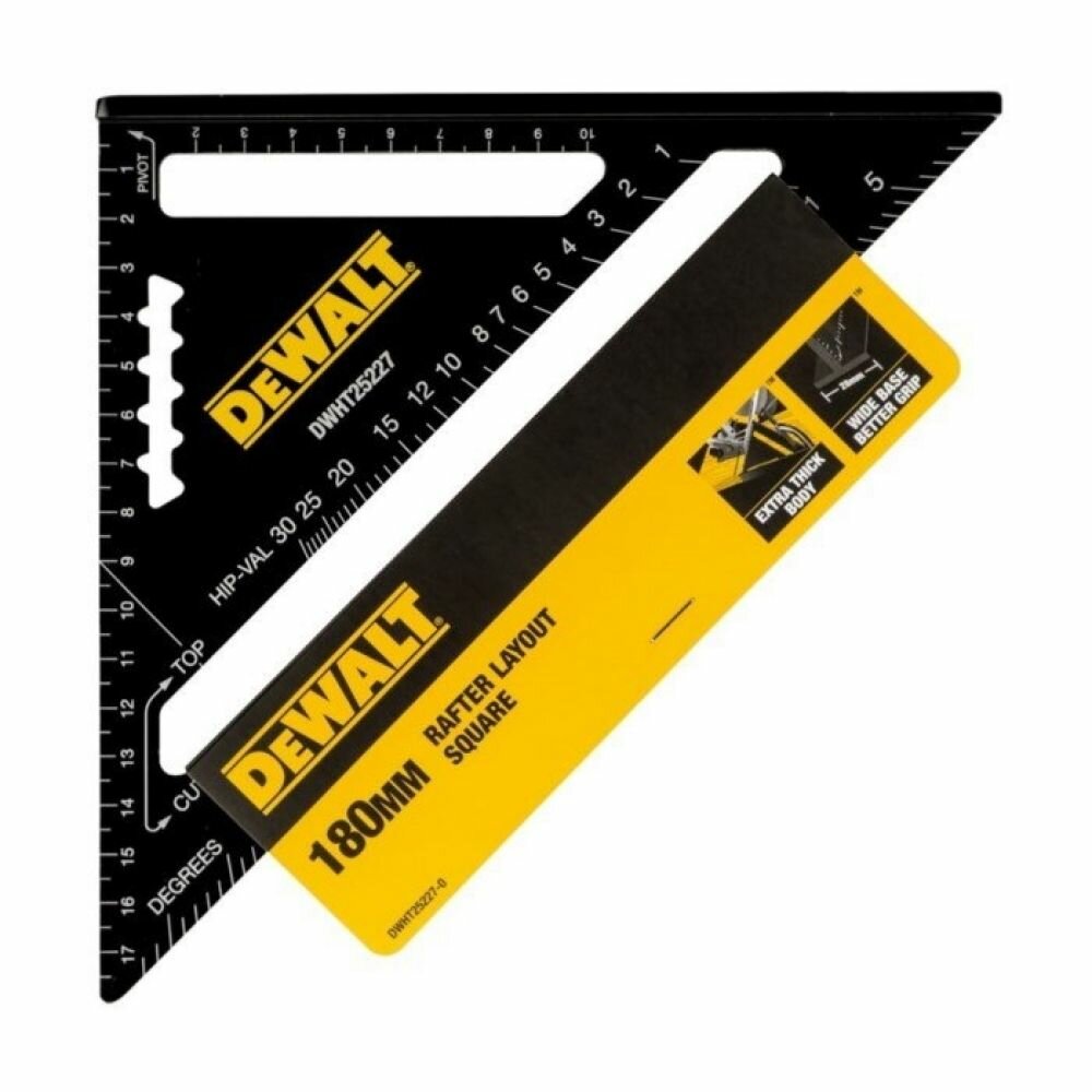 Угольник Свенсона DeWalt 18см DWHT25227