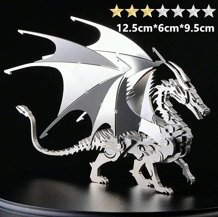 Металлический конструктор "Огнедышащий дракон" World of Warcraft DIY