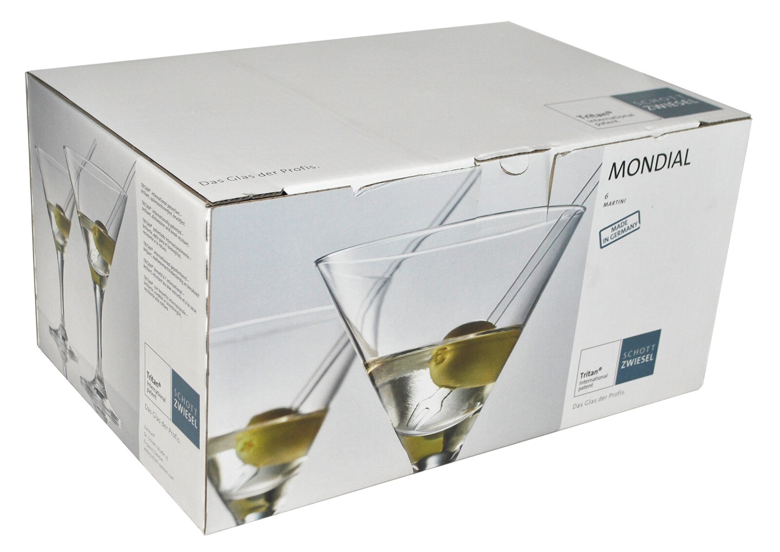 Набор бокалов для мартини "Мондиал" 250 мл, 6 шт. SCHOTT Zwiesel титановый хрусталь
