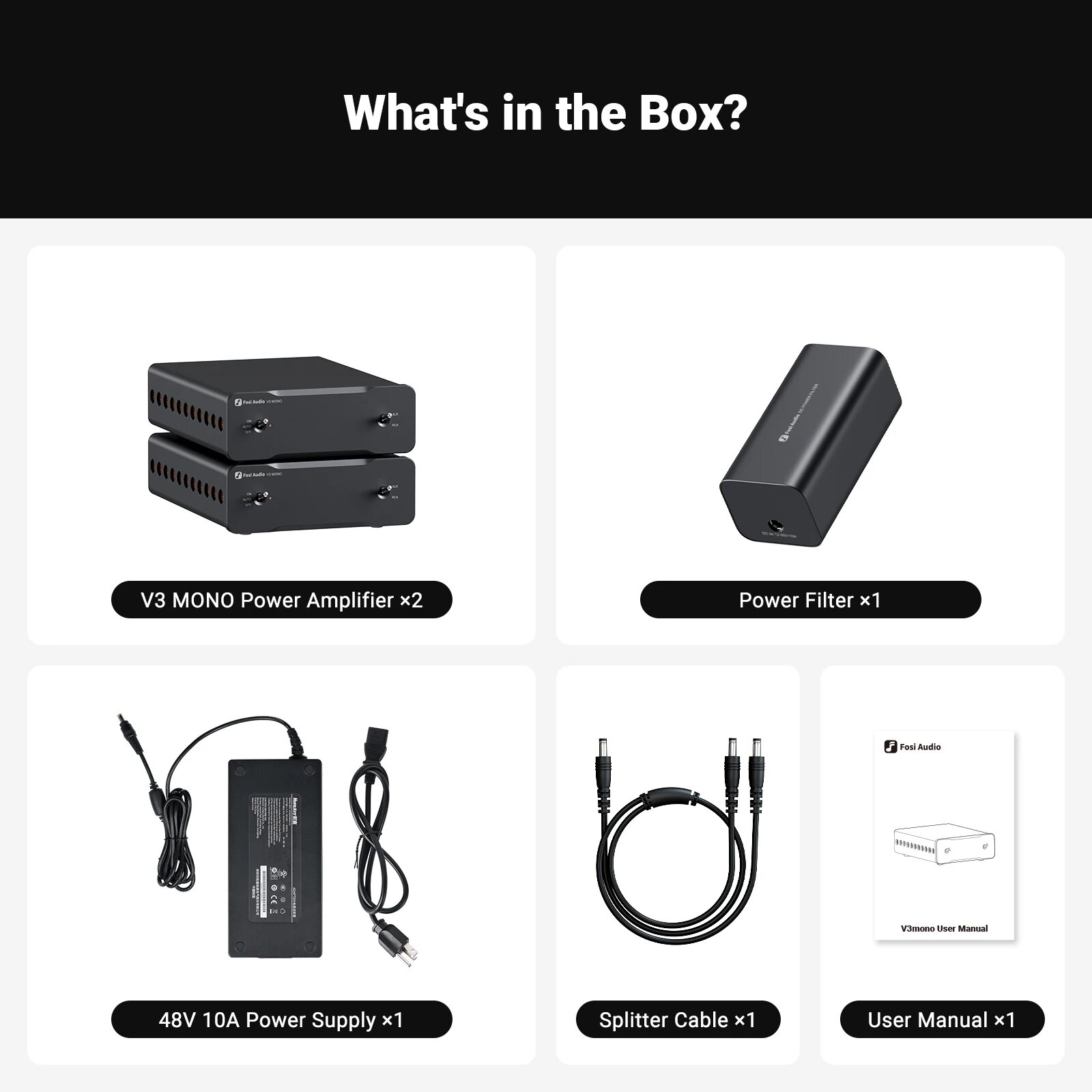 Fosi Audio V3 Моноусилитель 240 Вт