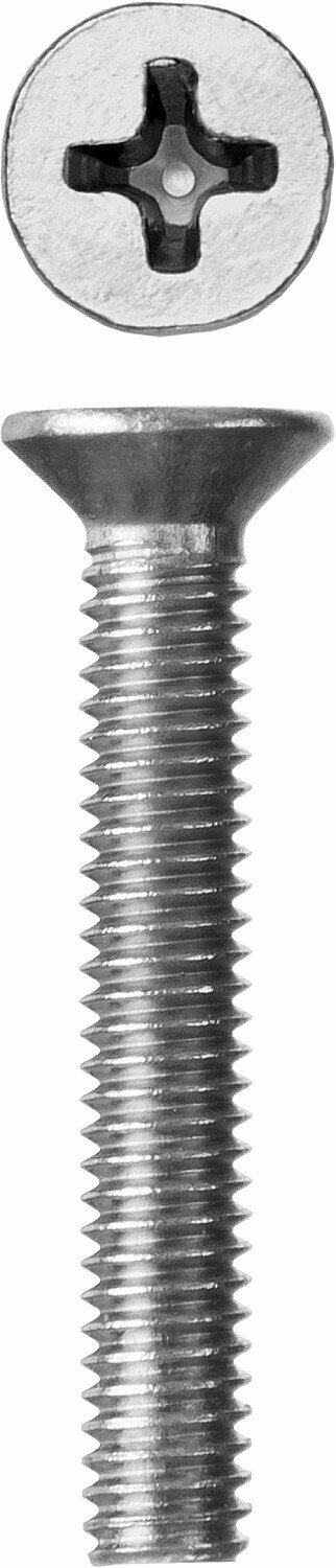 Винт с потайной головкой ЗУБР M4x25мм, DIN 965, кл. пр.4.8, 5кг 303110-04-025