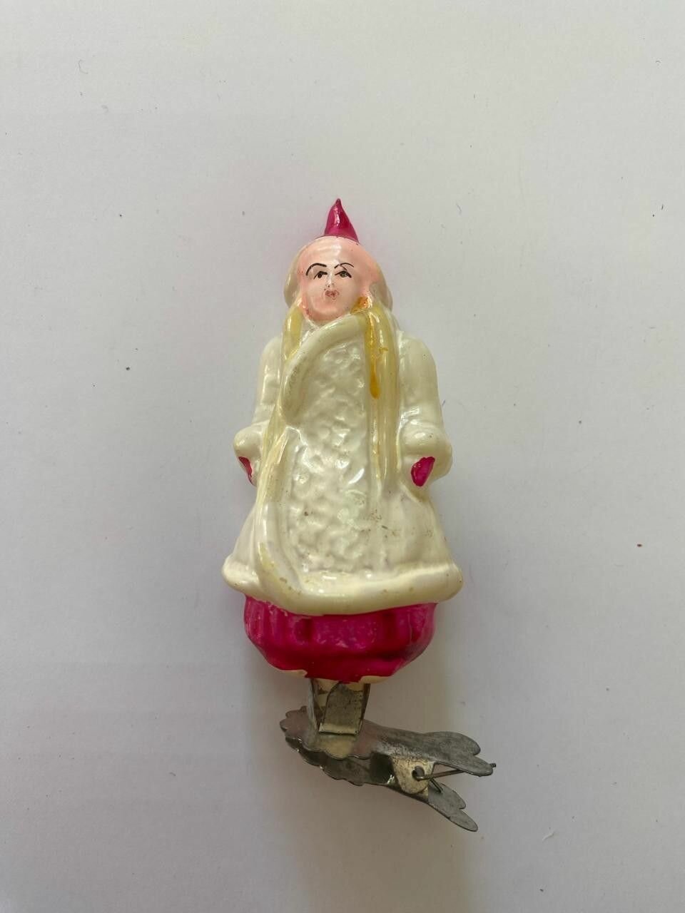 Игрушка на елку Снегурочка 7см Винтаж из СССР