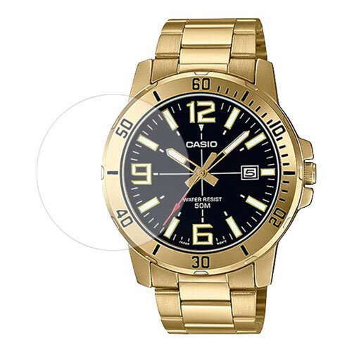 Скрин Мобайл защитный экран для часов Casio MTP-VD01G-1BV из гидрогелевая плёнка прозрачная