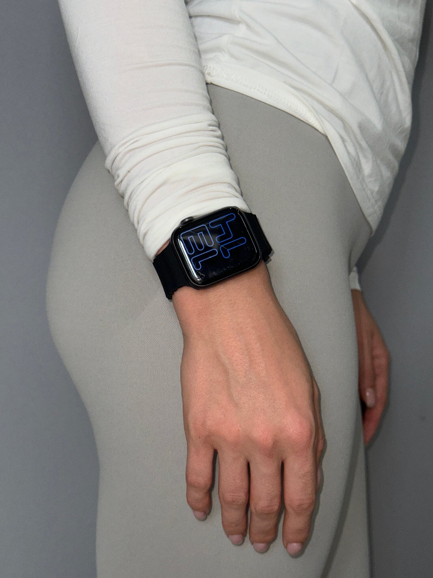 Силиконовый ремешок для Apple Watch 42-44-45-49 mm / Сменный браслет для смарт часов Эпл Вотч