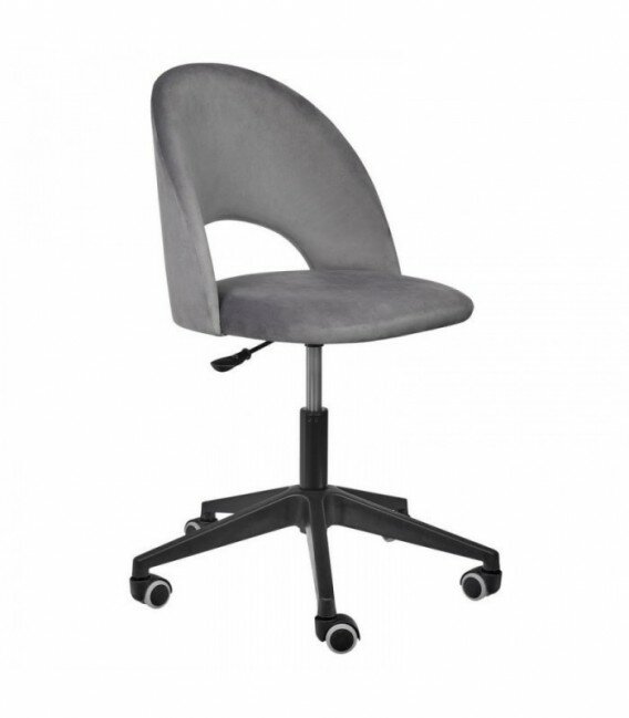 Стул Leo вращающийся на колесиках темно-серый