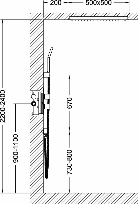 Душевая система встроенная с термостатом Timo Petruma SX-5029/00SM хром