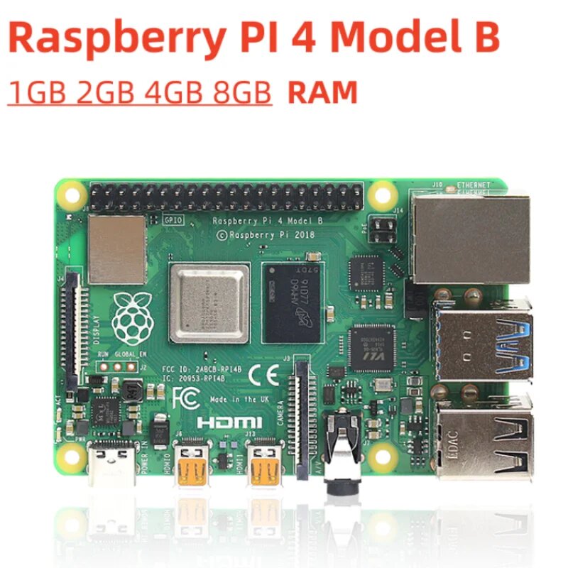 Raspberry Pi 4 Model B 4G, Single motherboard