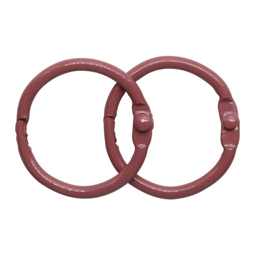 5AS-103 Кольца для альбомов 2,5см, уп/шт (темно-розовый)