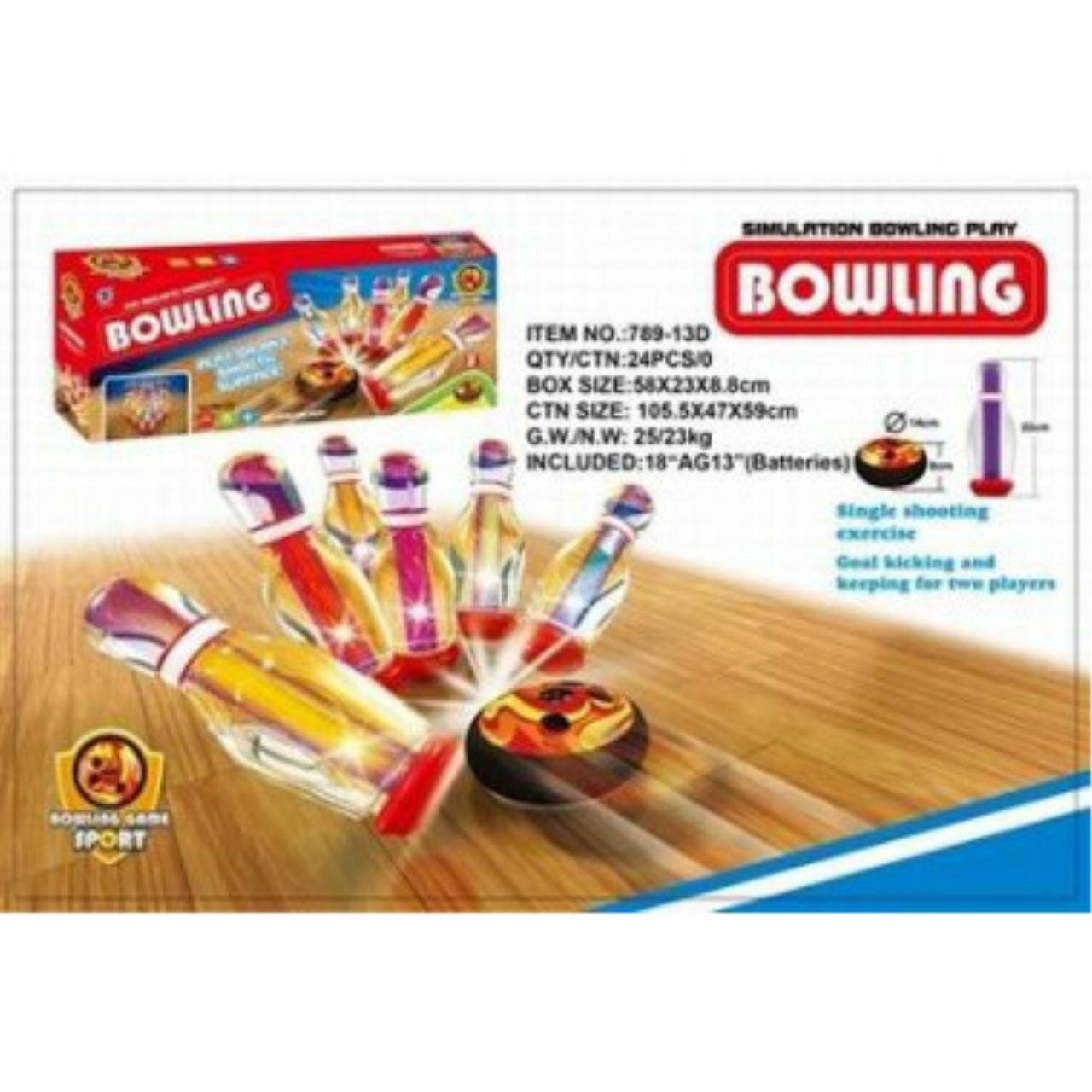 Игра Боулинг звук, свет 58x23x8.8