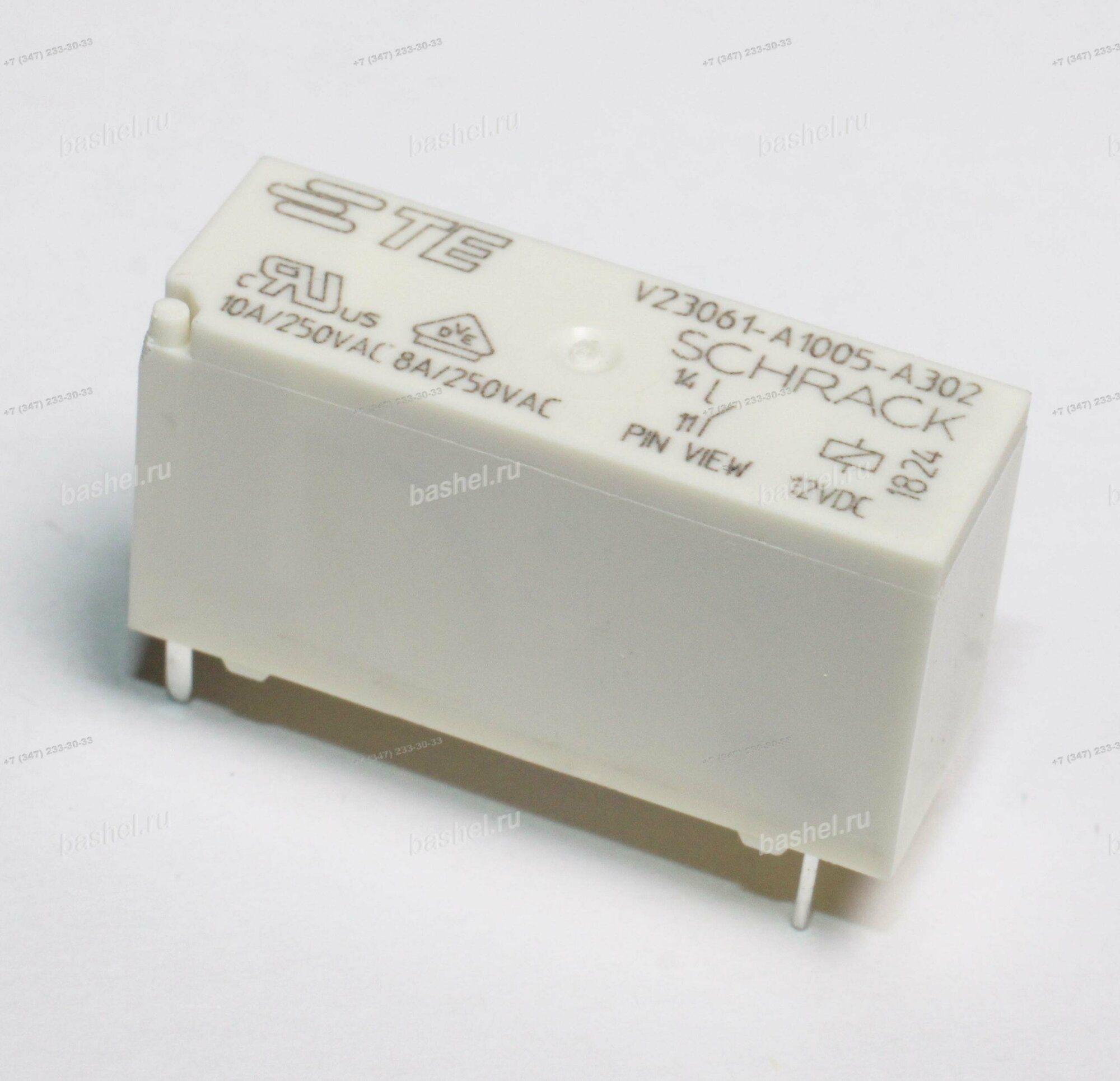 RELAY V23061-A1005-A302, Реле, TE Connectivity, (упр:12В/DC, комм: 8A/250В/AC, 1NO, AgSnO2, R-coil:650Ом)