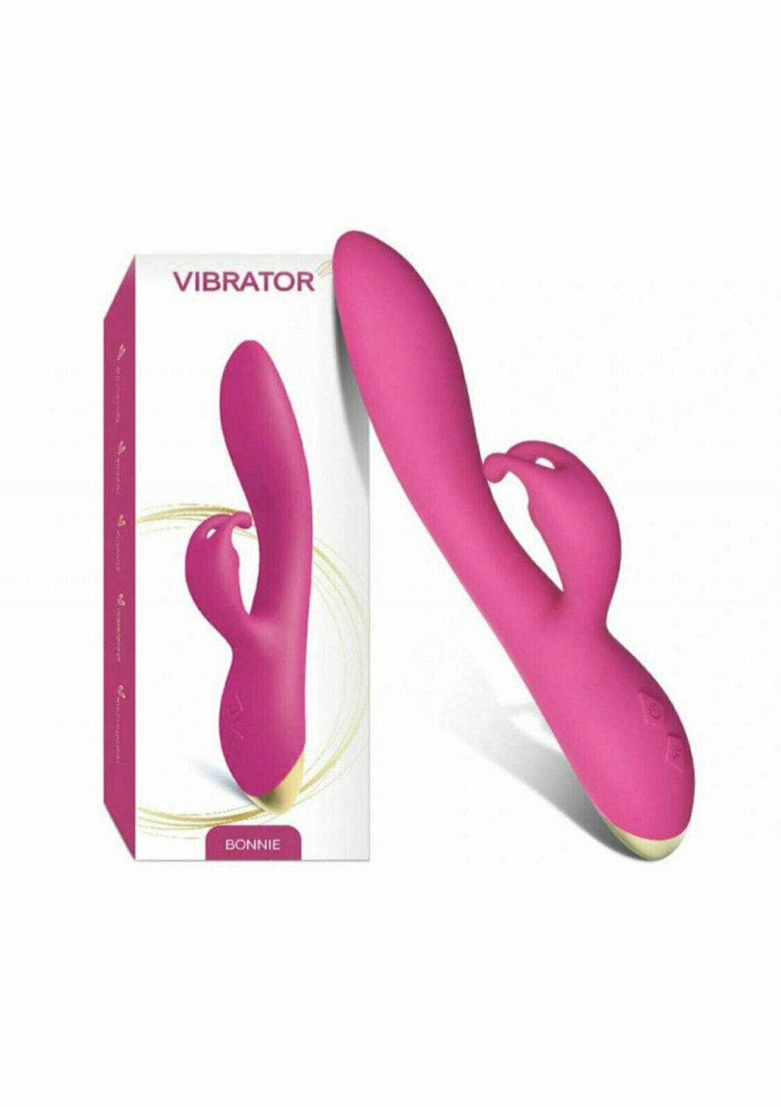 Вибратор Ero Play "BONNIE", розовый, водонепроницаемый, 9 режимов вибрации, 22.2 см