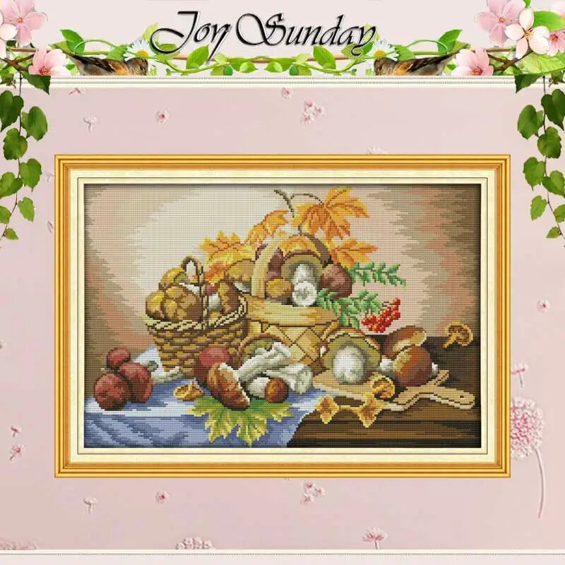 Набор для вышивки крестом Joy Sunday 16CT с печатью