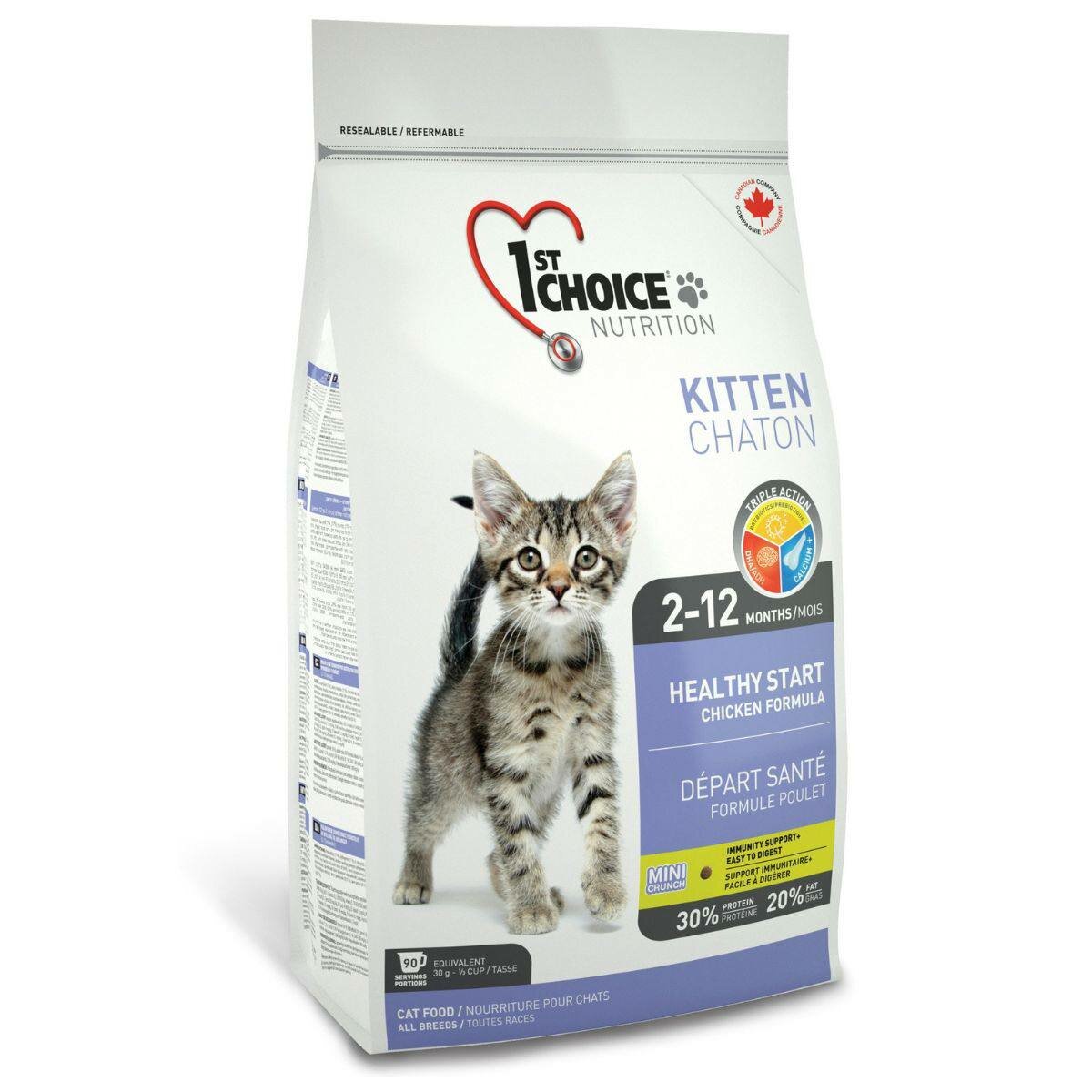 1st CHOICE корм для котят 907г Здоровый старт, цыпленок