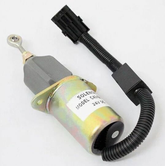 Соленоид ТНВД (круглые контакты) (Клапан отсечки) (6BT, 6CT, EQB210-20) 3415706 DVMARK