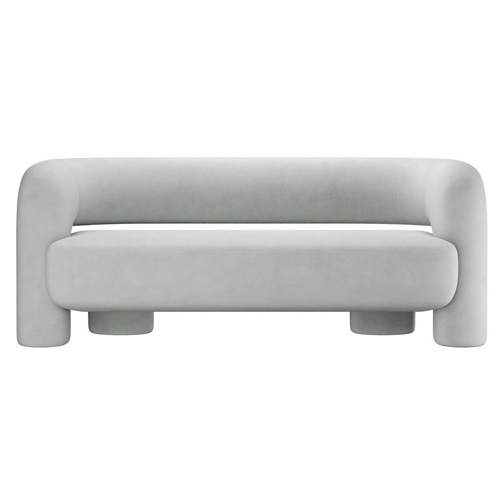 Диван ZAMPA, трехместный, без механизма, 1800х78х78, серый