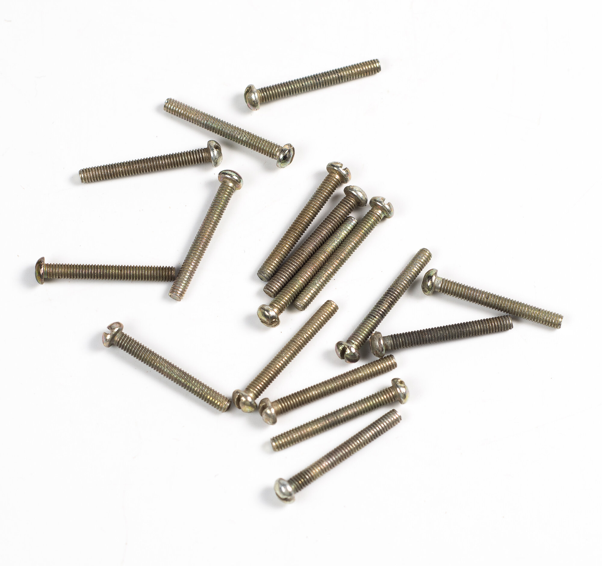 Винт DIN 7985 М 2,5х20 прямой шлиц цинк, 100 шт