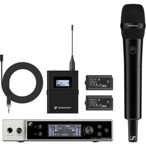 Радиосистема Sennheiser EW-DX, MKE 2/835, цифровая, 2 канала, ручная, с петличным микрофоном