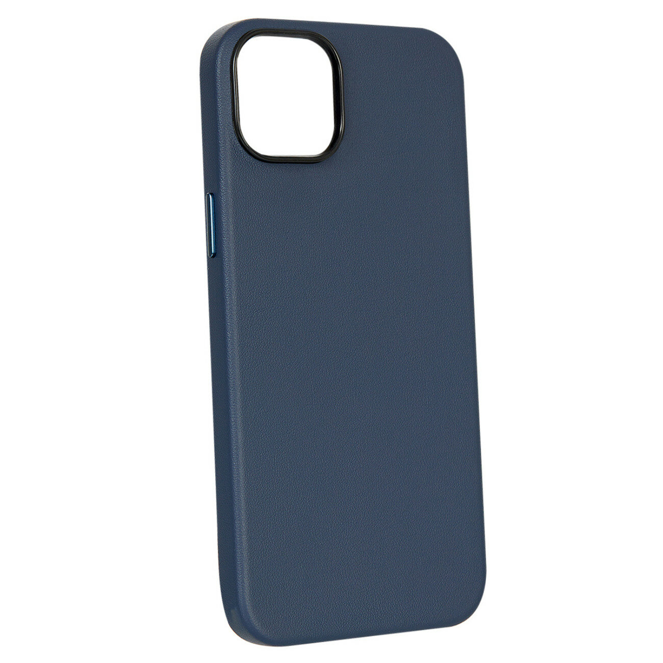 Чехол с MagSafe для iPhone 15 MAG NOBLE COLLECTION кожаный Soft touch — Темно Синий