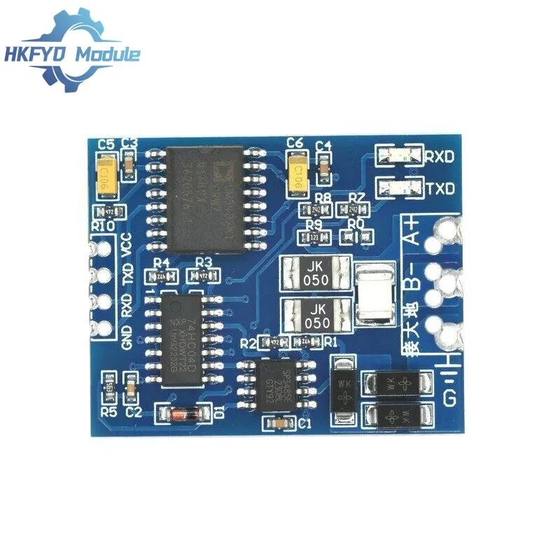 Модуль преобразователя интерфейса TTL UART в RS485, 3,3 В, 5 В, один чип, последовательный порт UART Industrial