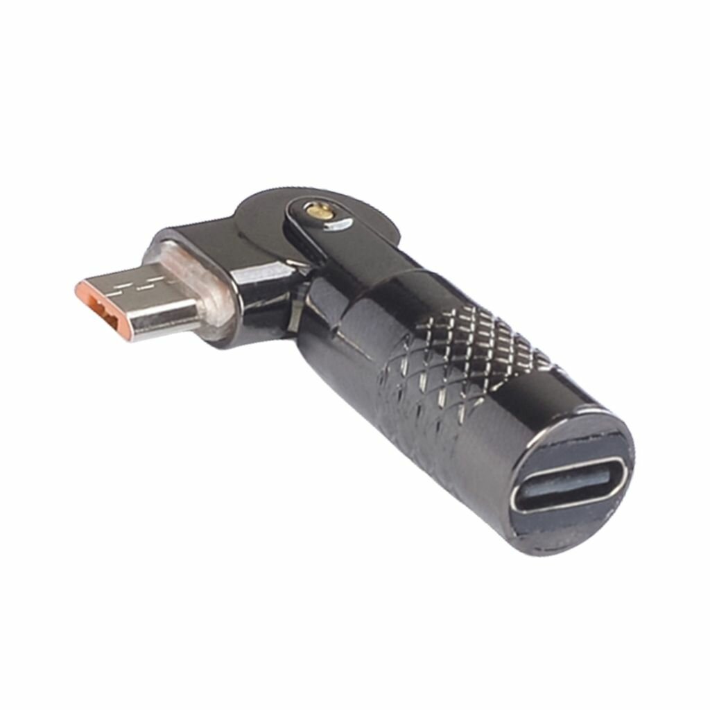 USB-концентратор, Type C на Micro USB мужской угловой поворотный зарядный адаптер