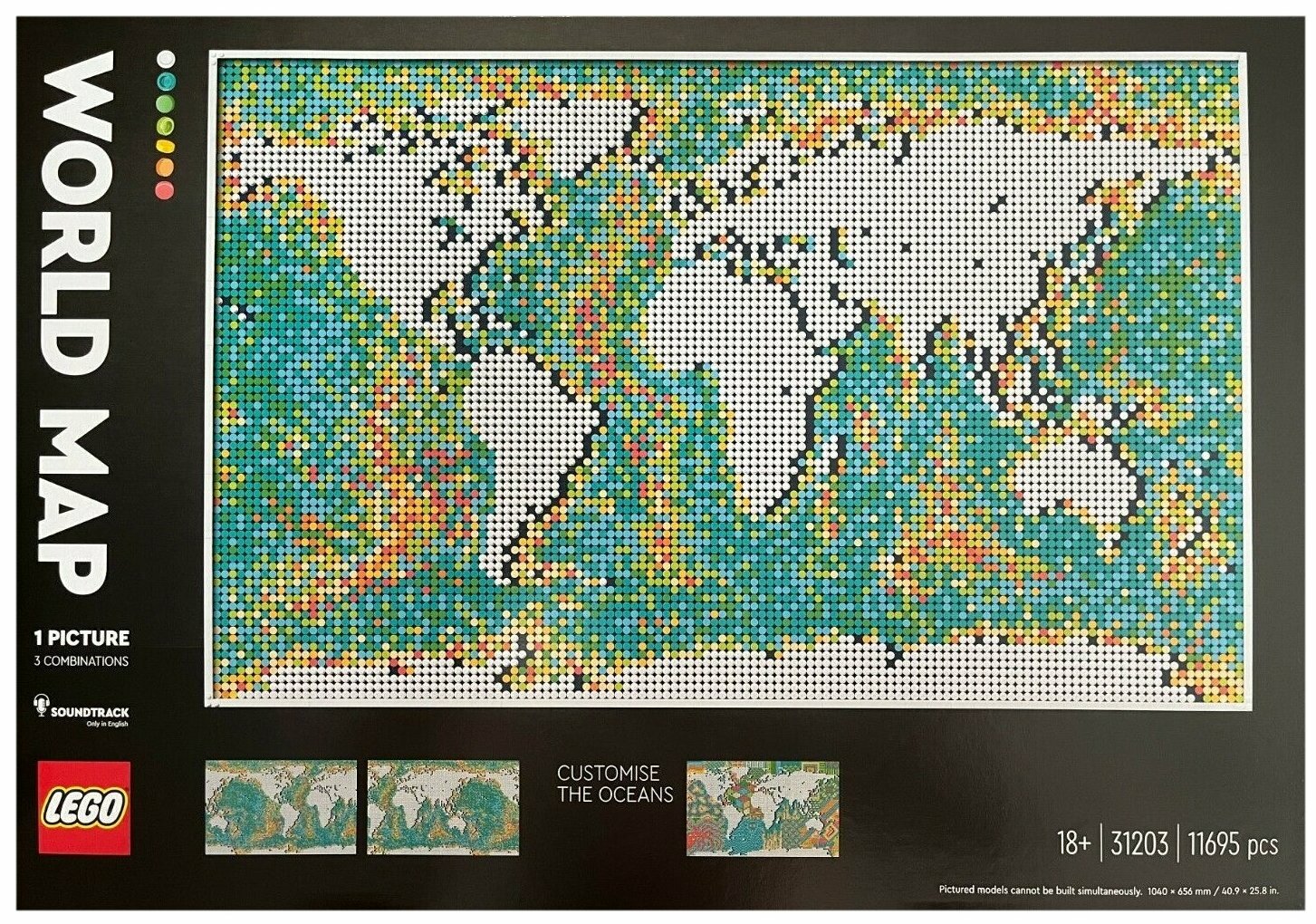 Конструктор LEGO ART 31203 Карта мира, 11695 дет.