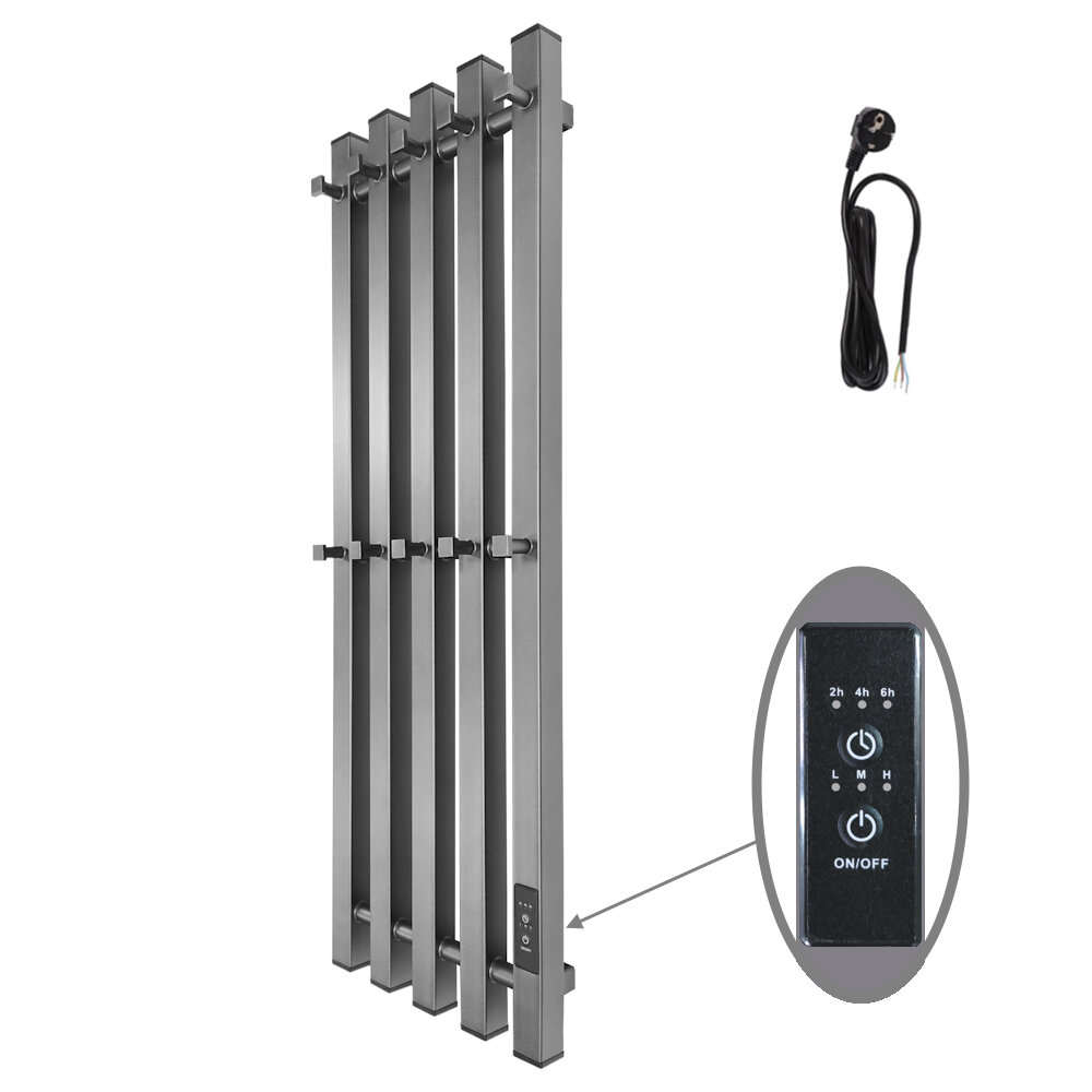 Электрический полотенцесушитель Маргроид 80.5х27 Inaro-8024-1081-7024 графитовый серый