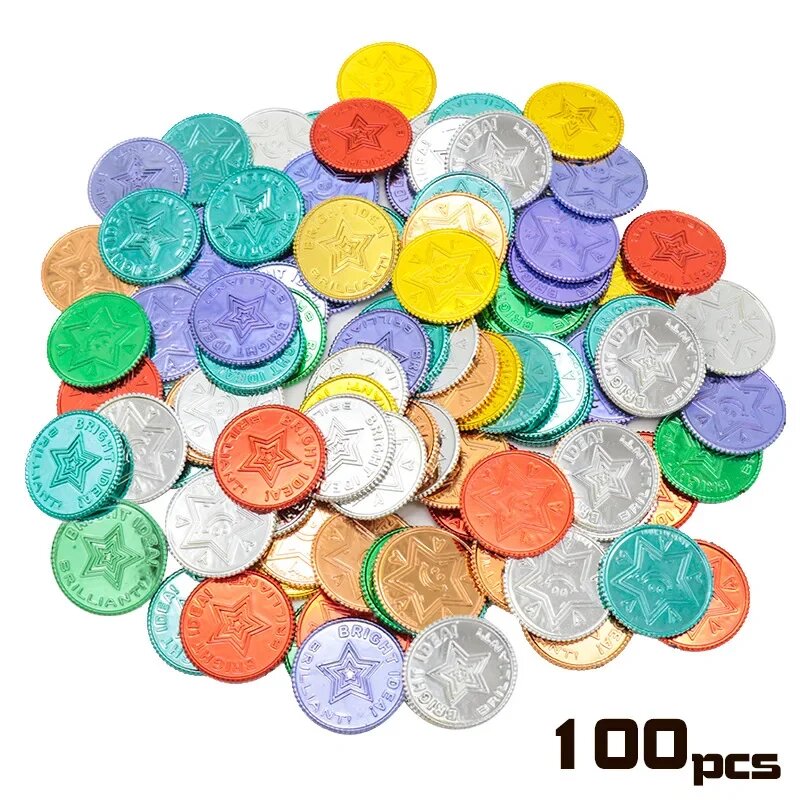 Рождественские золотые монеты CHADESIEL для вечеринок 100 шт.