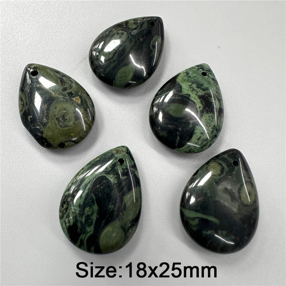 Кулон Rainagem Kambaba Jasper капля 18x25 мм, 3шт