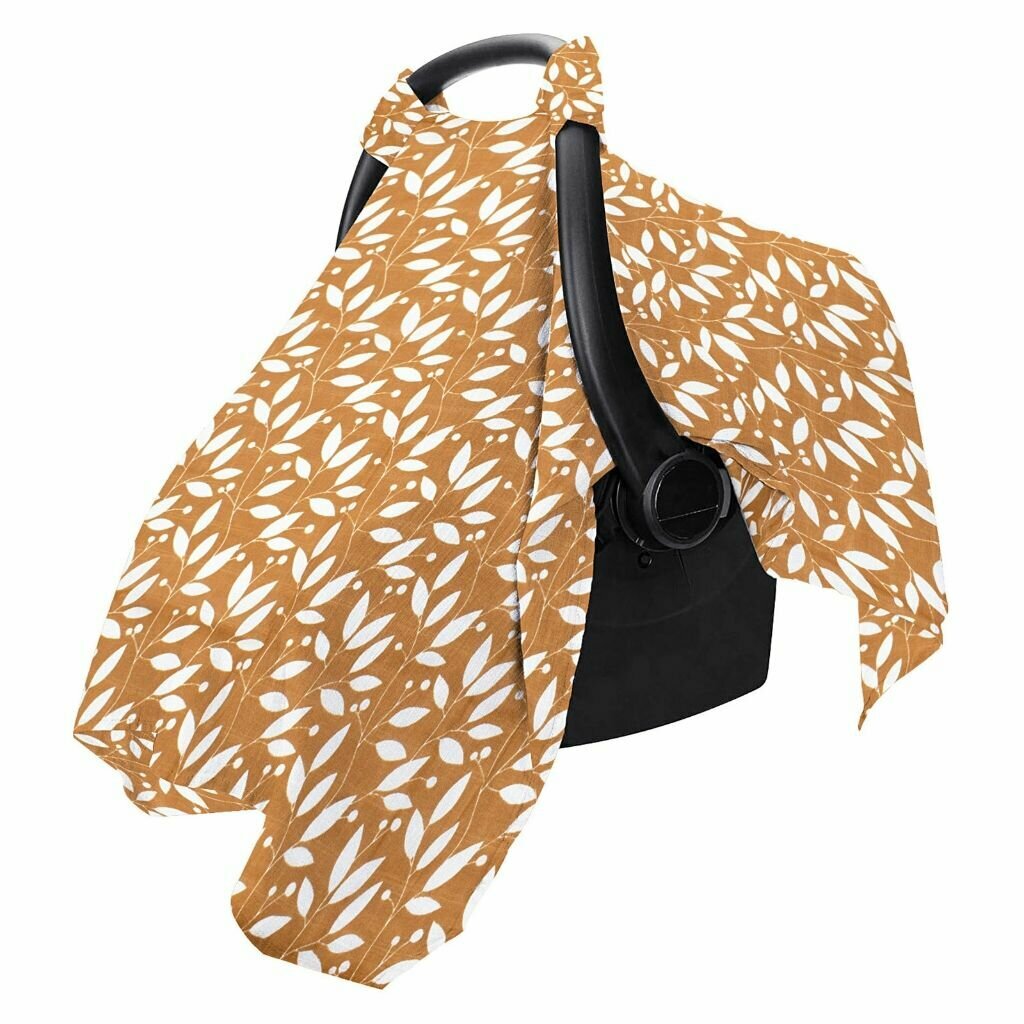 Чехол для детской коляски с принтом, мягкий дышащий чехол сиденья тележки, ветрозащитный корзины переноски младенцев