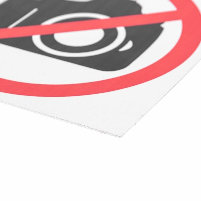 Табличка ПВХ запрещающий знак Фотосъемка запрещена 150х150 мм REXANT