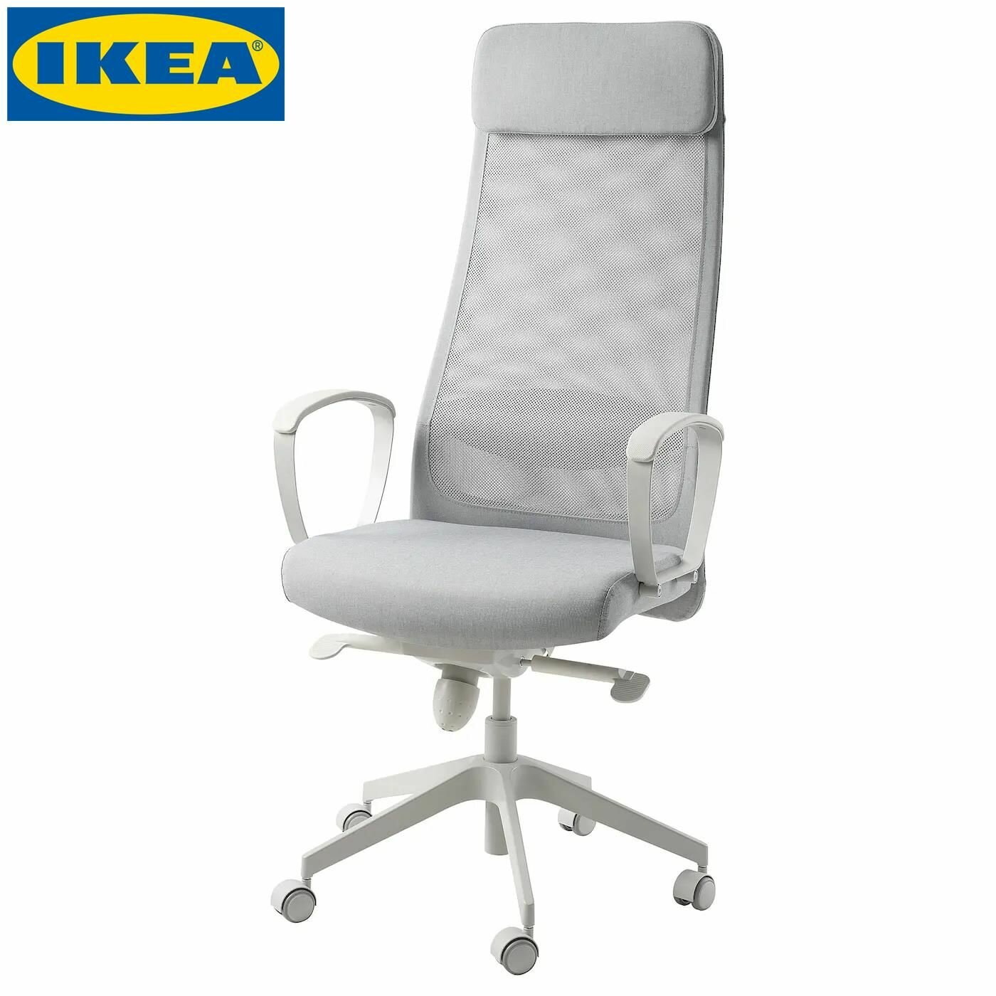 Стул офисный на колесах, IKEA MARKUS, темно-серый