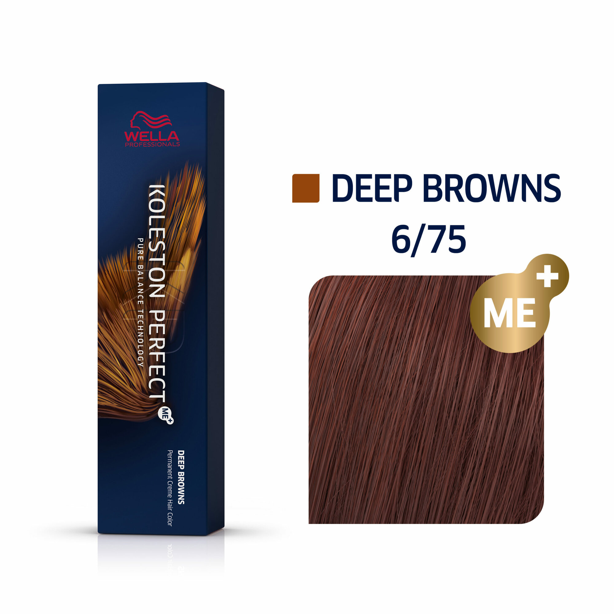 Wella Professionals Koleston Perfect Me+ Профессиональная стойкая крем-краска для волос 6/75 Палисандр, 60 мл