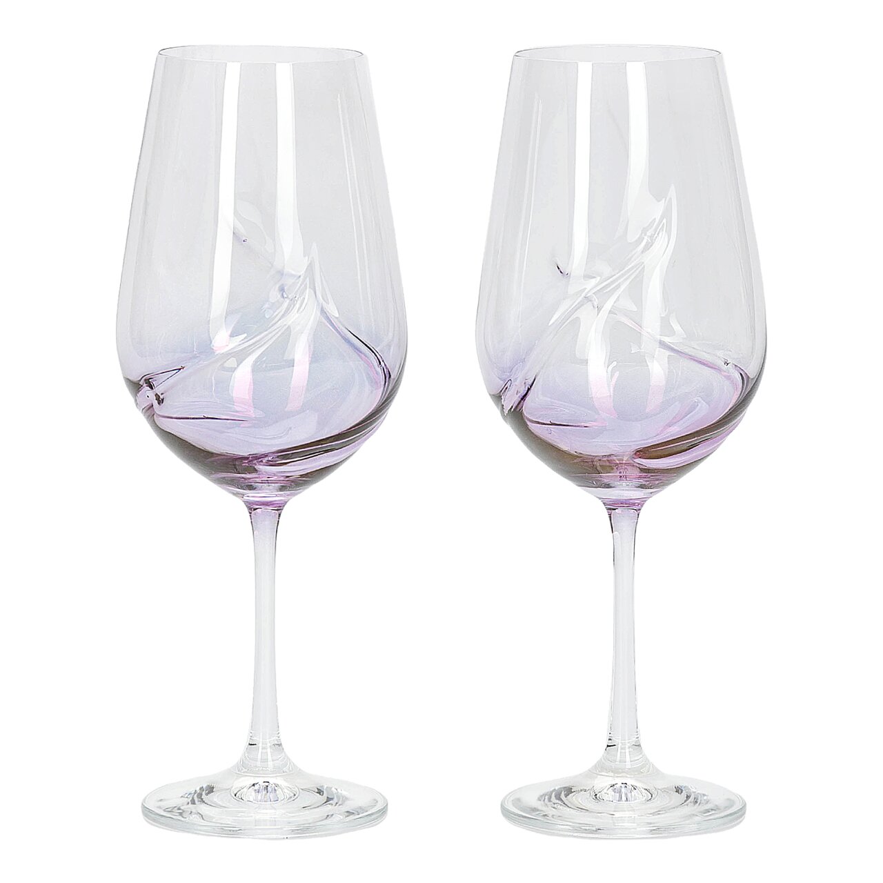 Турбуленция набор бокалов для вина 2 шт 550 мл прозрачно-фиолетовый стекло для дегустаций
