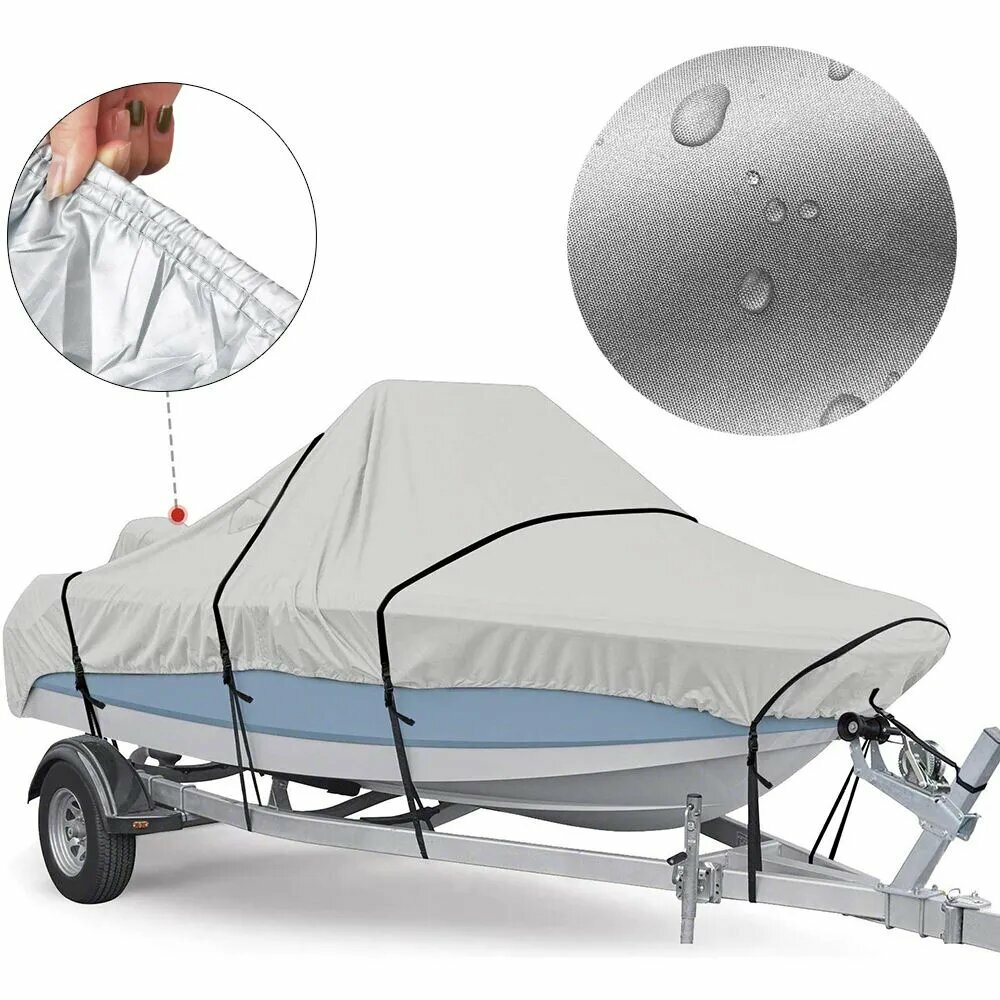 Чехол для лодки, Оксфорд 300D, с ремнями, водонепроницаемый, с сумкой для хранения