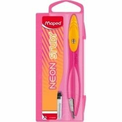 Циркуль Maped "Neon Study", пластик, безопасная игла, с грифелем (199500)