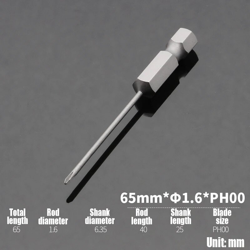 Отвертка PH00 65mm x 1.6mm, цвет 6