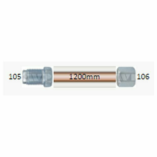 Трубка тормозная d=4.75mm Длинна 1200мм (Z-105/Z-106) AUTO-GUR AGWP387