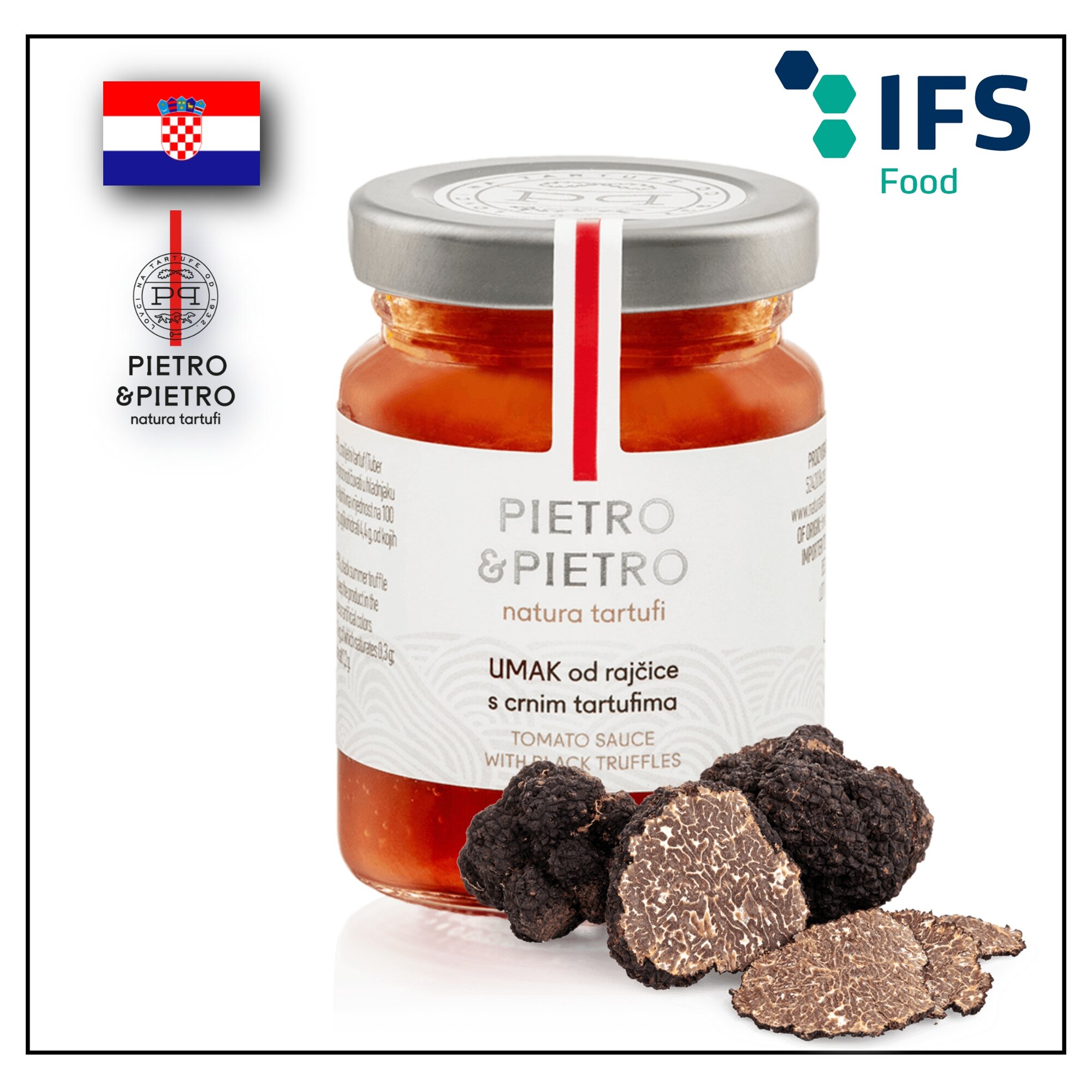 Томатный соус с черным трюфелем PIETRO&PIETRO, 80g