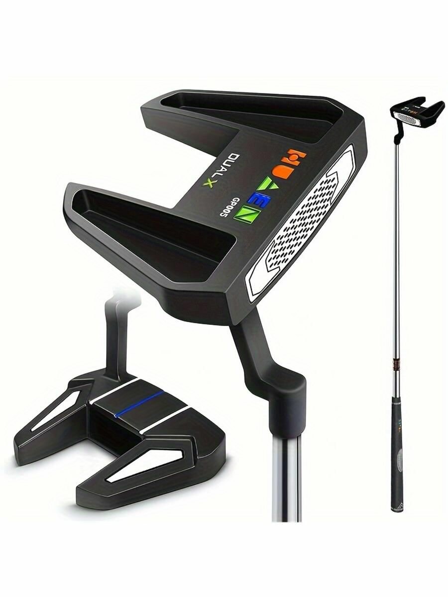 Клюшка для гольфа, правая рука, чугунная головка, стальной стержень, поверхность из цинкового сплава, резиновая рукоятка