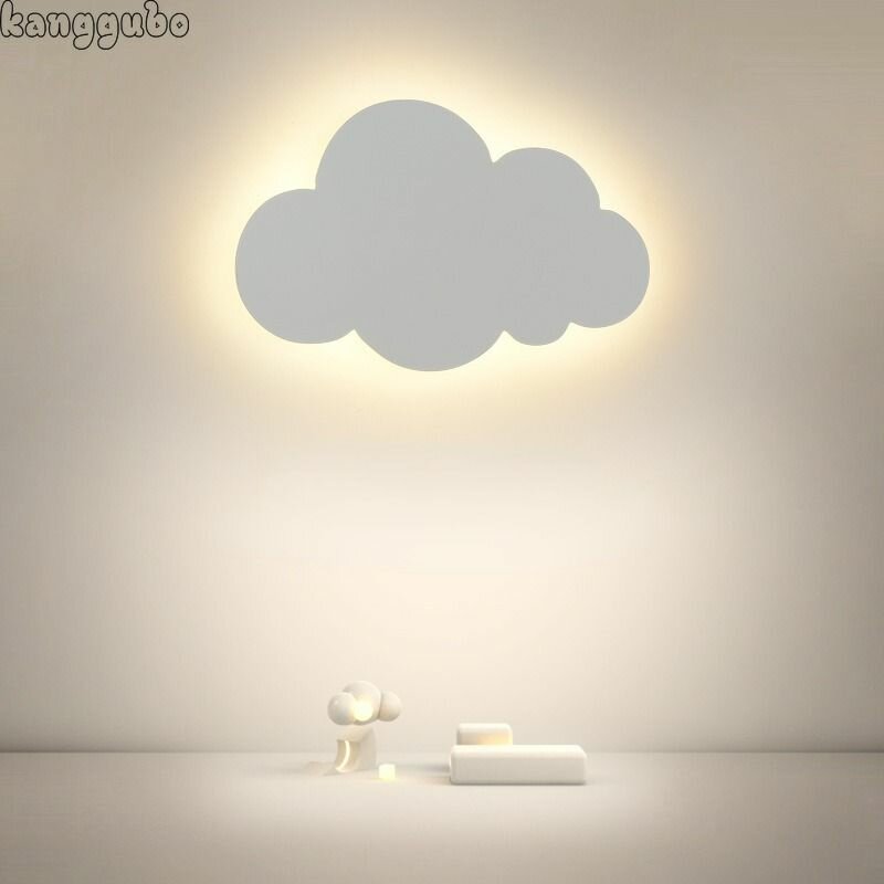 Светильник настенный, Настенный светильник в форме облака, Детская комната
