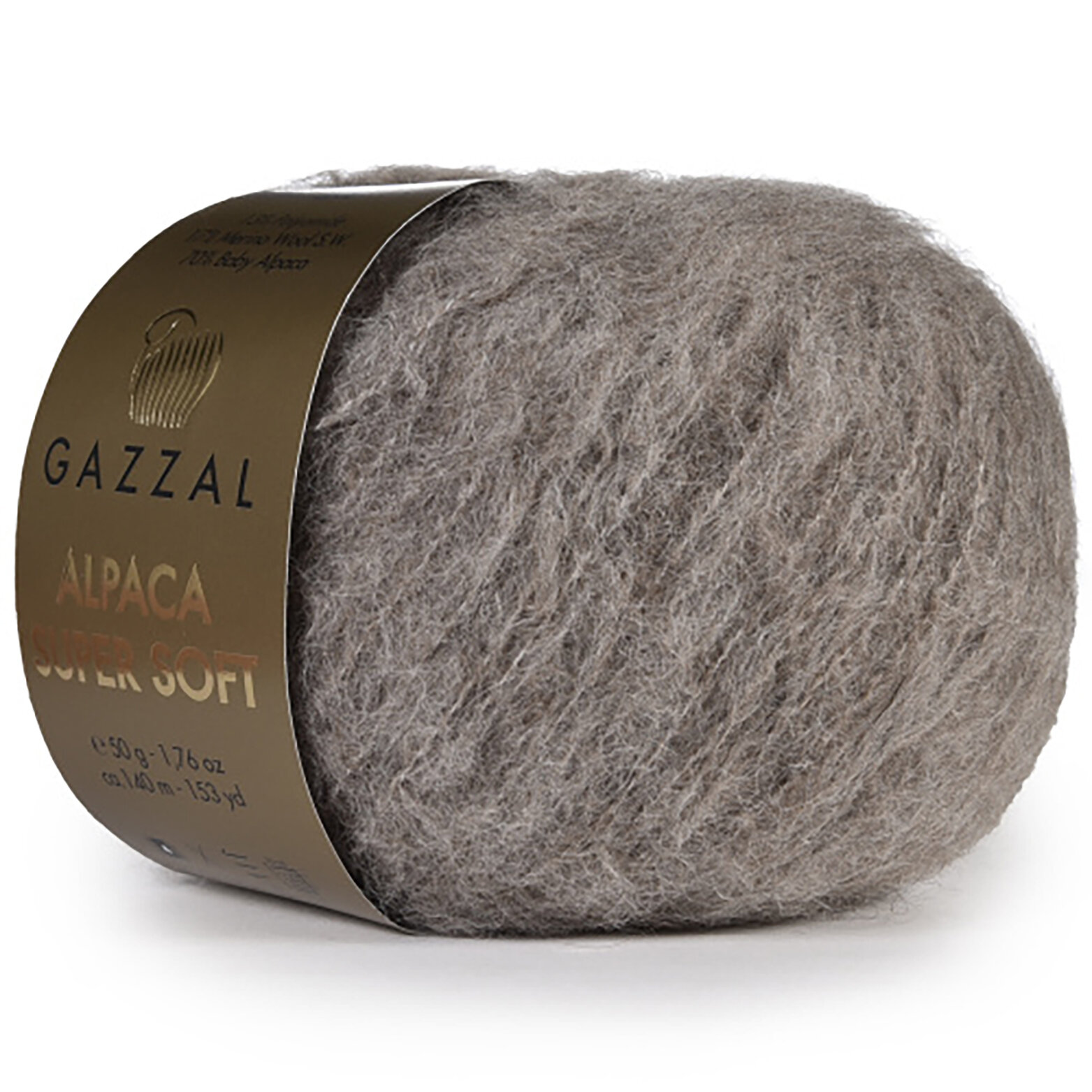 1 Моток, Gazzal Alpaca Super Soft, 17% Супервош шерсть мериноса, 70% Беби Альпака, 13% Полиамид, / 50 гр. - 140 м, Цвет-104