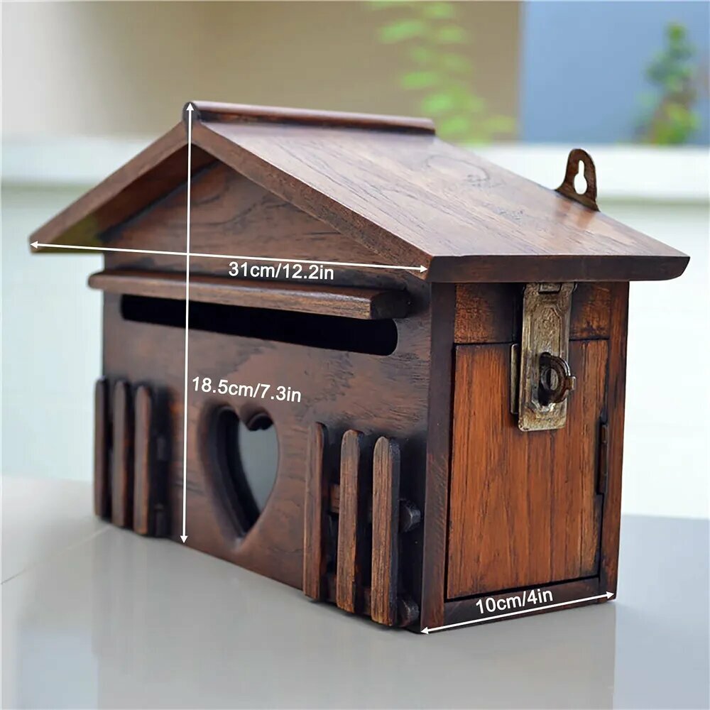 Почтовый ящик, темно-коричневый