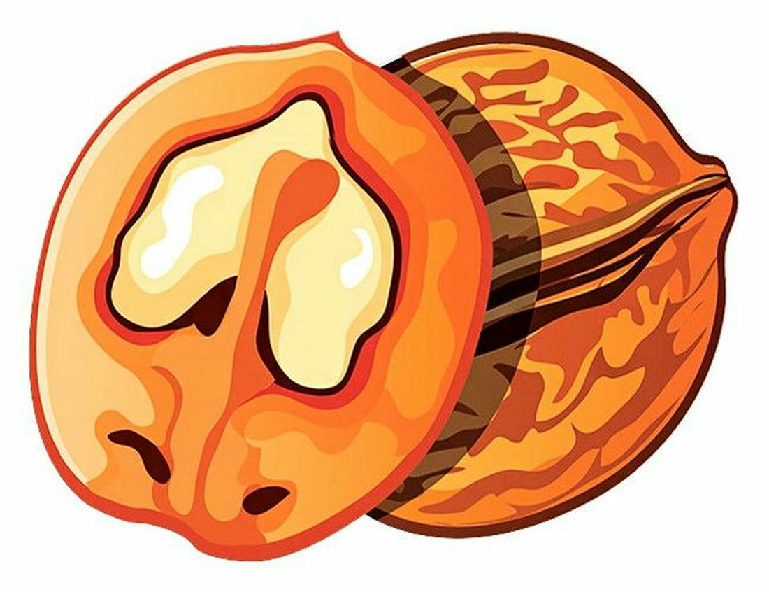 Игрушка для уличной елки Грецкий Орех 30 см, дерево, МанузинЪ