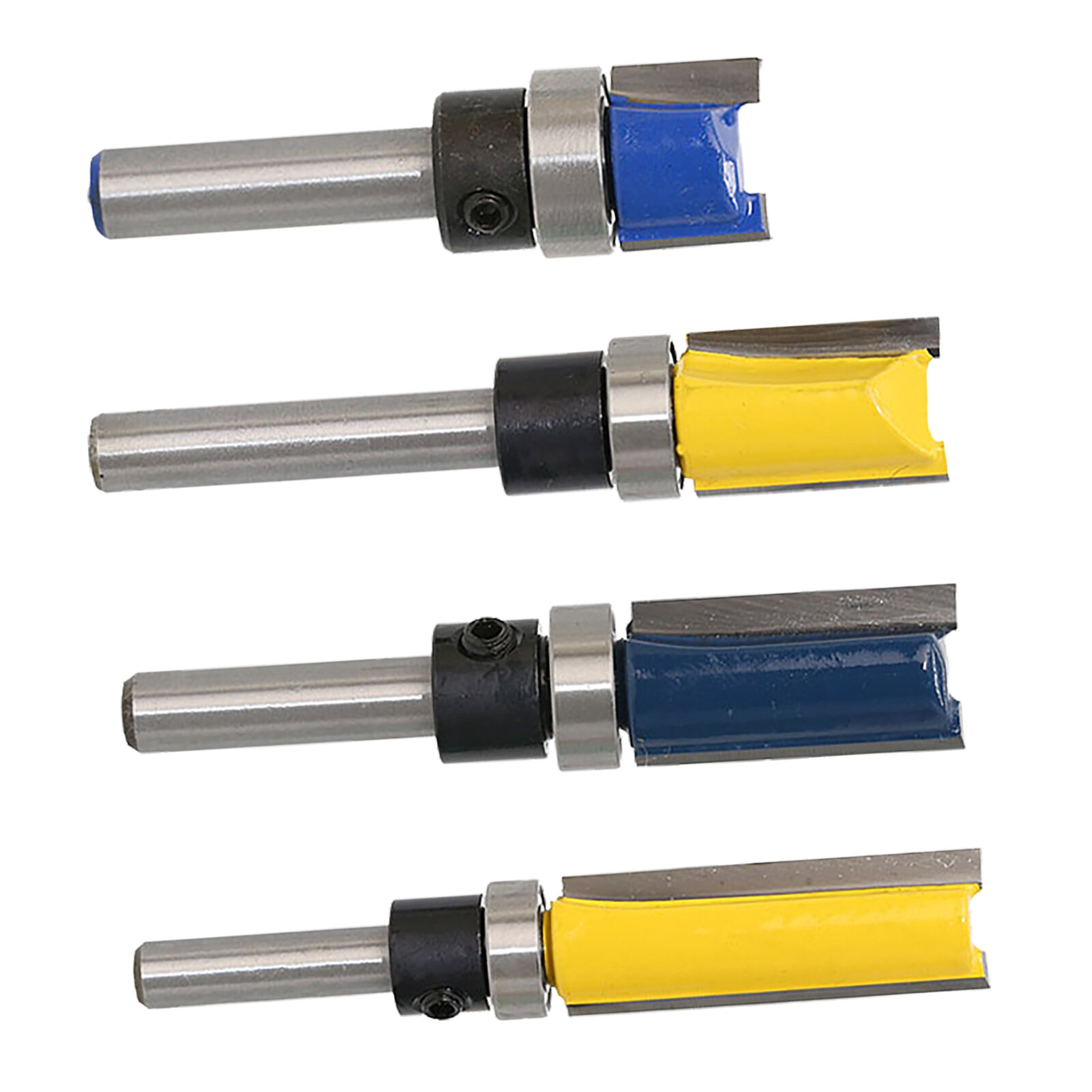 Набор фрез для деревообработки Набор фрез с заподлицо из цементированного карбида с хвостовиком 6,35 мм