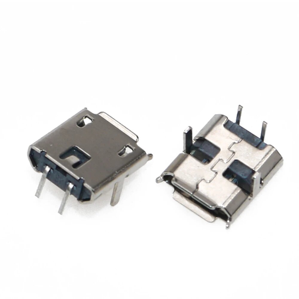 Cltgxdd 10 шт. Micro USB 2P Женский штекер 2PIN V8 Android phone plug 2-контактный зарядный порт 2-контактный мини микро USB разъем 90 degrees