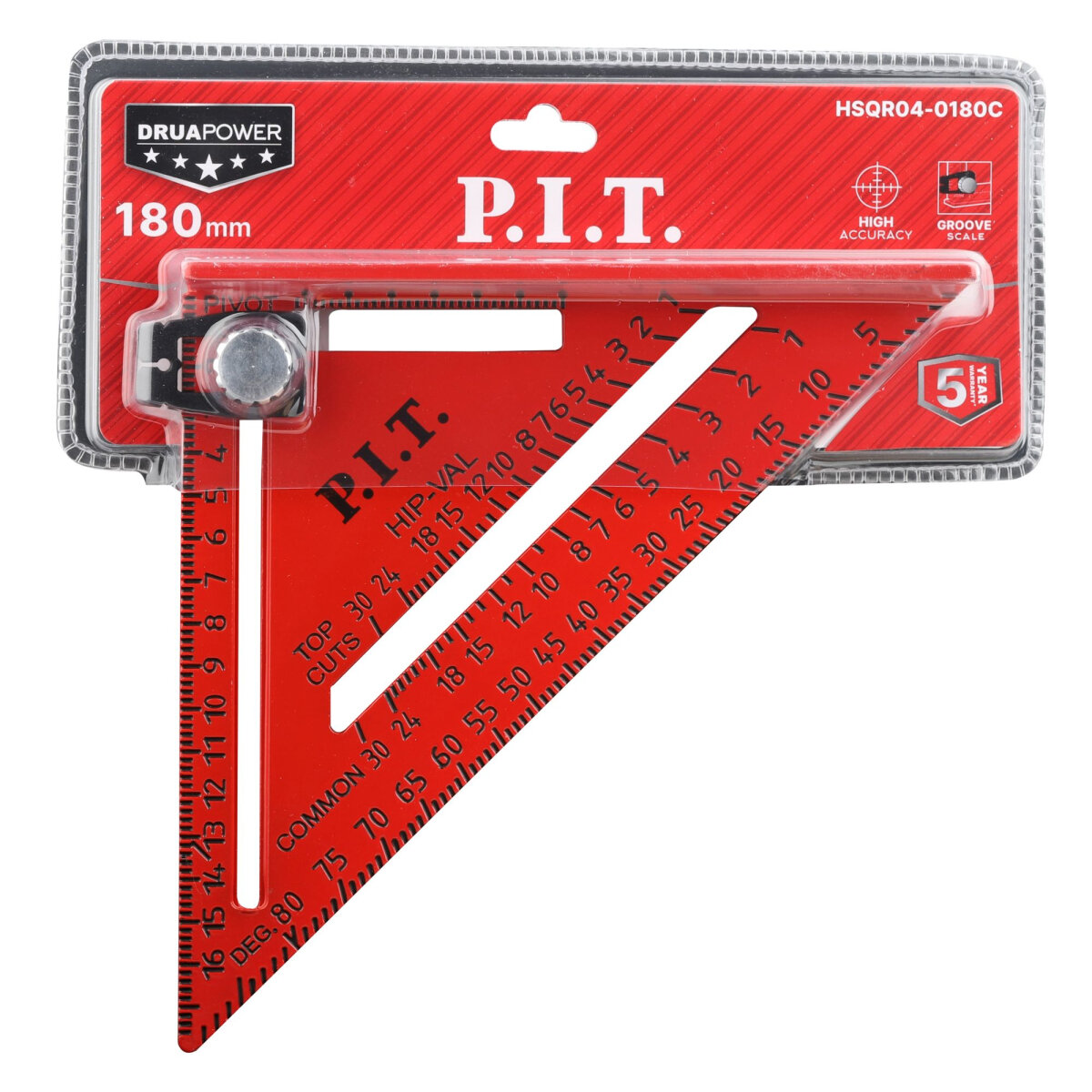 Угольник Свенсона метрический 180мм P.I.T. HSQR04-0180C