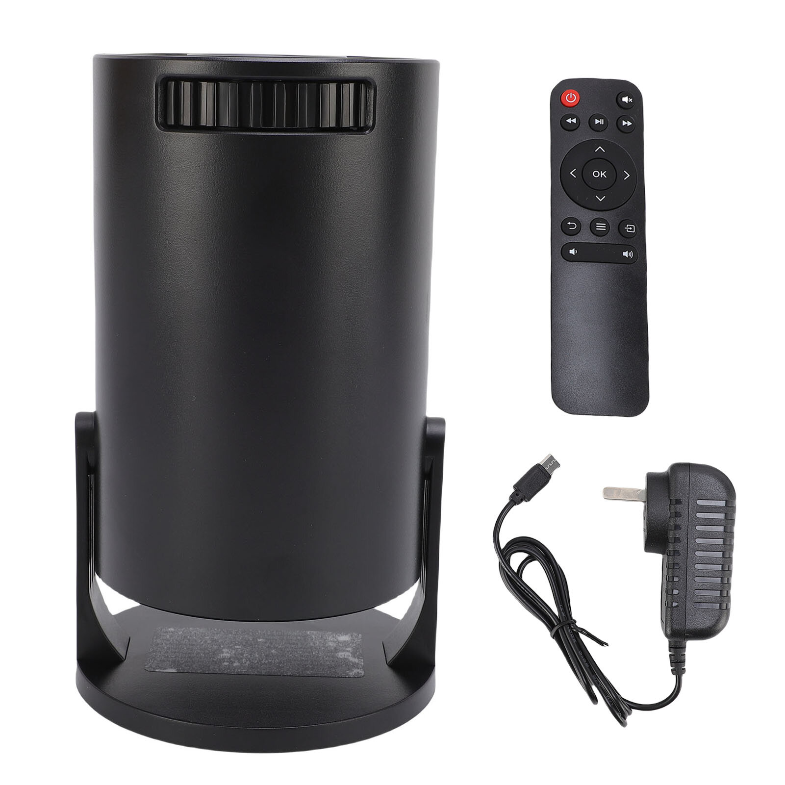 Проектор1080PсWi-Fi, регулировкойуглаобзорана270градусов, светодиоднойподсветкой8000лм, идеальноподходитдлядомашнегокинотеатра, кемпинга, игр, вечеринок, черный, свилкойAU.