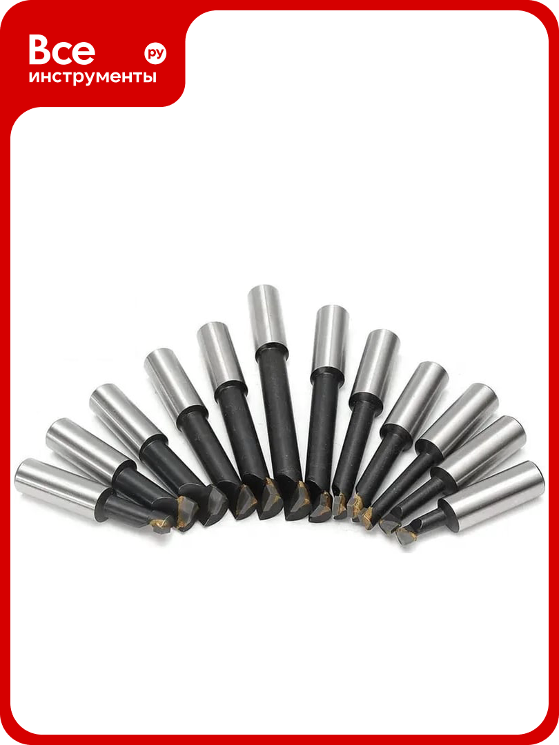 Комплект резцов 12 шт к головке расточной F1-18 SOVIS 12358